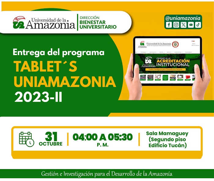 Beneficiarios del Programa Tablet´s Uniamazonia - Universidad de la ...