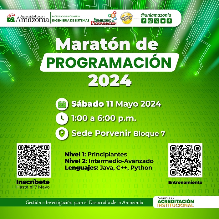 MARATON DE PROGRAMACIÓN 2024 - Universidad de la Amazonia